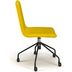 Arco Velvet Chair Rolling Swivel Task Chair In Gold by Aeons ...