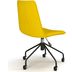 Arco Velvet Chair Rolling Swivel Task Chair In Gold by Aeons ...