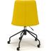 Arco Velvet Chair Rolling Swivel Task Chair In Gold by Aeons ...