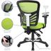 Articulate Mesh Office Chair In Green by Modway | 1StopBedrooms