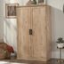 Aspen Post Storage Cabinet In Prime Oak by Sauder | 1StopBedrooms