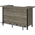 Bellemore Bar Unit with Footrest In Grey Driftwood and Black by Coaster ...