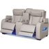 Boyington Power Reclining Loveseat with Console In Gray by Ashley Furniture | 1StopBedrooms