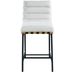 Burke Boucle Fabric Counter Stool In Cream by Meridian | 1StopBedrooms