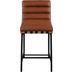 Burke Vegan Leather Counter Stool In Cognac by Meridian | 1StopBedrooms