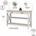 Bush Furniture Key West Console Table With Drawers And Shelves In Linen ...