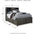 Caitbrook Gray Full Storage Bed by Ashley Furniture | 1StopBedrooms