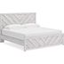Cayboni King Panel Bed In Washed White by Ashley Furniture | 1StopBedrooms