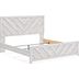 Cayboni King Panel Bed In Washed White by Ashley Furniture | 1StopBedrooms