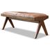 Chad Leather Bench In Tan by Ashcroft Furniture | 1StopBedrooms