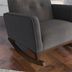 Demetrius Dark Grey Velvet Fabric Rocking Chair by Ashcroft Furniture ...