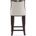 Emperor Bar Stool in Pearl White and Walnut by Manhattan Comfort ...