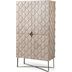 Excelsior Ii Light Brown Wood Gold Iron Base Storage Cabinet by Mercana ...