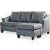 Genoa Sofa Chaise In Steel by Ashley Furniture | 1StopBedrooms