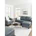 Genoa Sofa Chaise In Steel by Ashley Furniture | 1StopBedrooms