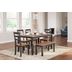 Gesthaven Dining Table with 4 Chairs and Bench In Natural and Brown by ...