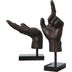Hand Open Hand Sculpture In Gray by Global Views | 1StopBedrooms