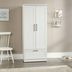 Homeplus Storage Cabinet Wardrobe In Soft White by Sauder | 1StopBedrooms