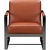 Homeroots Camel Leather Accent Chair | 1StopBedrooms