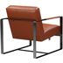 Homeroots Camel Leather Accent Chair | 1StopBedrooms