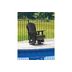 Hyland wave Outdoor Swivel Glider Chair In Black by Ashley Furniture ...