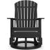 Hyland wave Outdoor Swivel Glider Chair In Black by Ashley Furniture ...