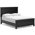 Lanolee Queen Panel Bed In Black by Ashley Furniture | 1StopBedrooms
