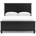 Lanolee Queen Panel Bed In Black by Ashley Furniture | 1StopBedrooms