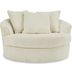 Lindyn Ivory Oversized Swivel Accent Chair by Ashley Furniture ...