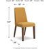 Lyncott Mustard And Brown Dining Upholstered Side Chair Set Of 2 by ...