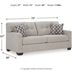 Mahoney Sofa In Pebble by Ashley Furniture | 1StopBedrooms