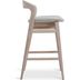 Modern Brazilian Velma Counter Stool In Boucle Crafted Glaze Seat and Nevoa Frame by Urbia ...