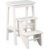 Niko Folding 24 Inch Step Stool In White by Boraam Industries ...