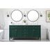 Park Avenue 72 Inch Double Bathroom Vanity In Green by Elegant Lighting ...
