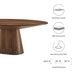 Provision Walnut 47 Inch Round Dining Table by Modway | 1StopBedrooms