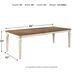 Realyn White Extendable Rectangular Dining Room Set by Ashley Furniture | 1StopBedrooms