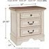 Realyn Two Tone 3 Drawer Nightstand by Ashley Furniture | 1StopBedrooms