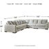 Regent Park 5-Piece Sectional In Pewter by Ashley Furniture | 1StopBedrooms