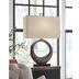Saria Antique Silver Finish Table Lamp by Ashley Furniture | 1StopBedrooms