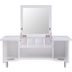 Wall Mount Transitional Style Ledge With Vanity Mirror In White by SEI ...