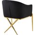 Xavier Velvet Dining Chair In Black by Meridian | 1StopBedrooms