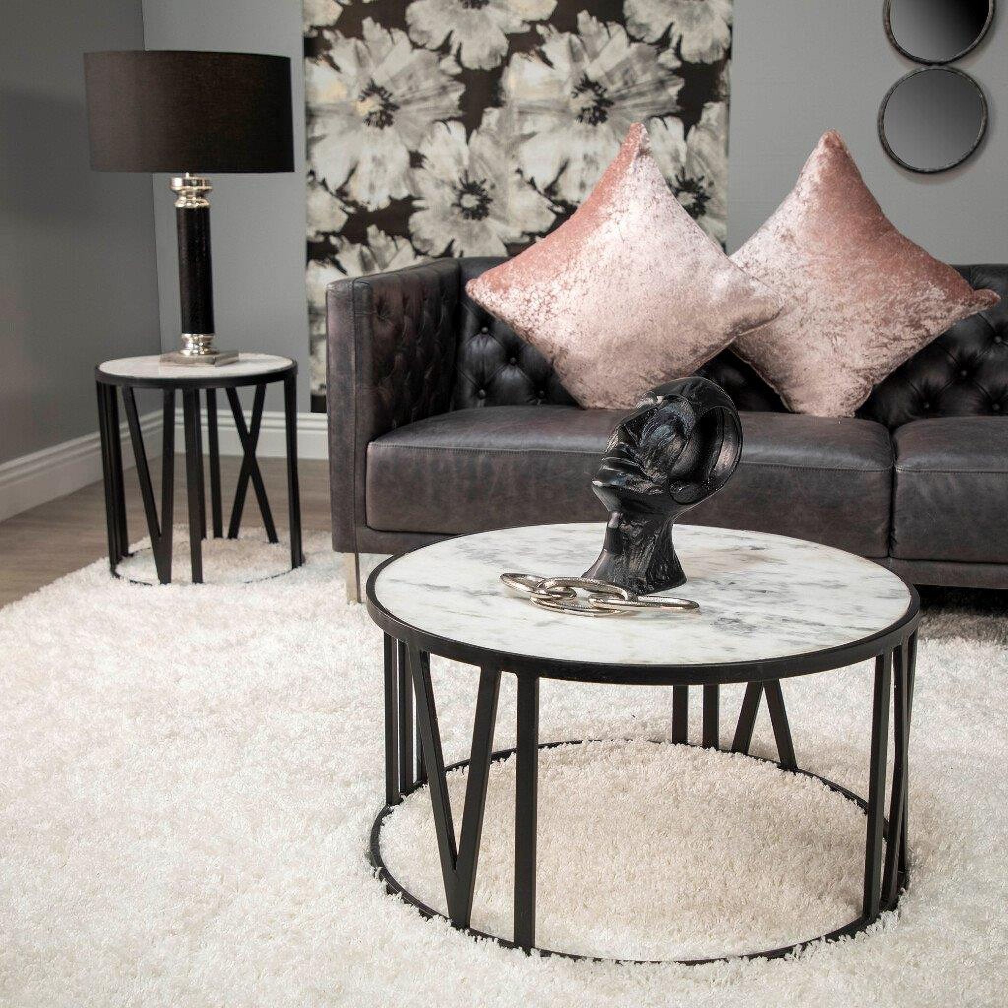 11 Inch Metal Face Decor In Black by Sagebrook | 1StopBedrooms