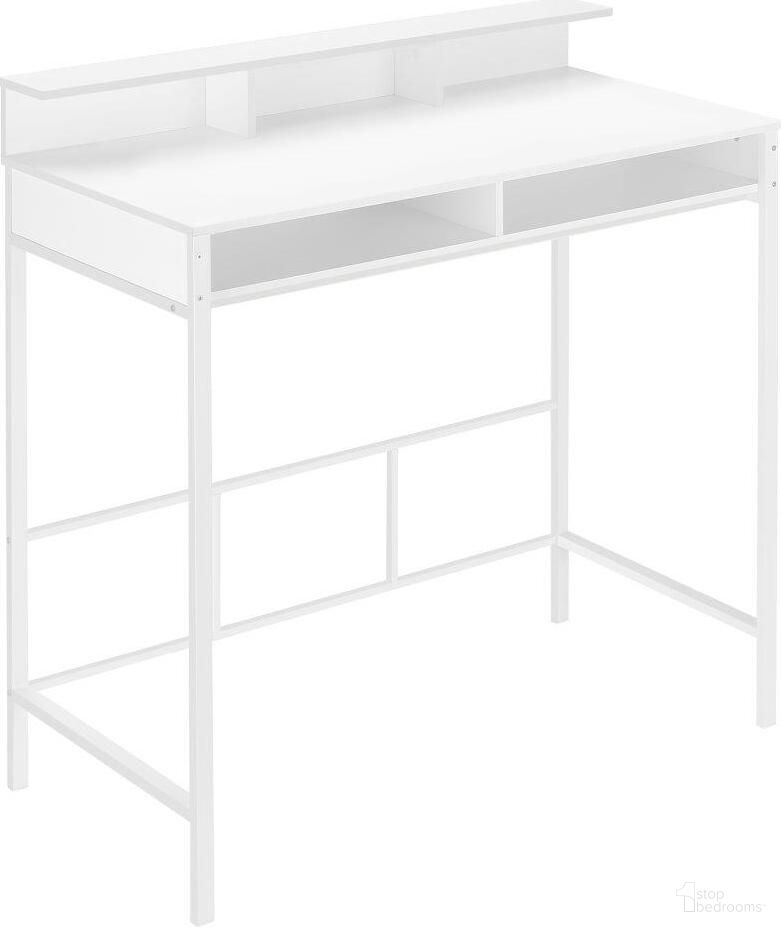 48 Inch White Standing Height Compter Desk by Monarch Specialties ...