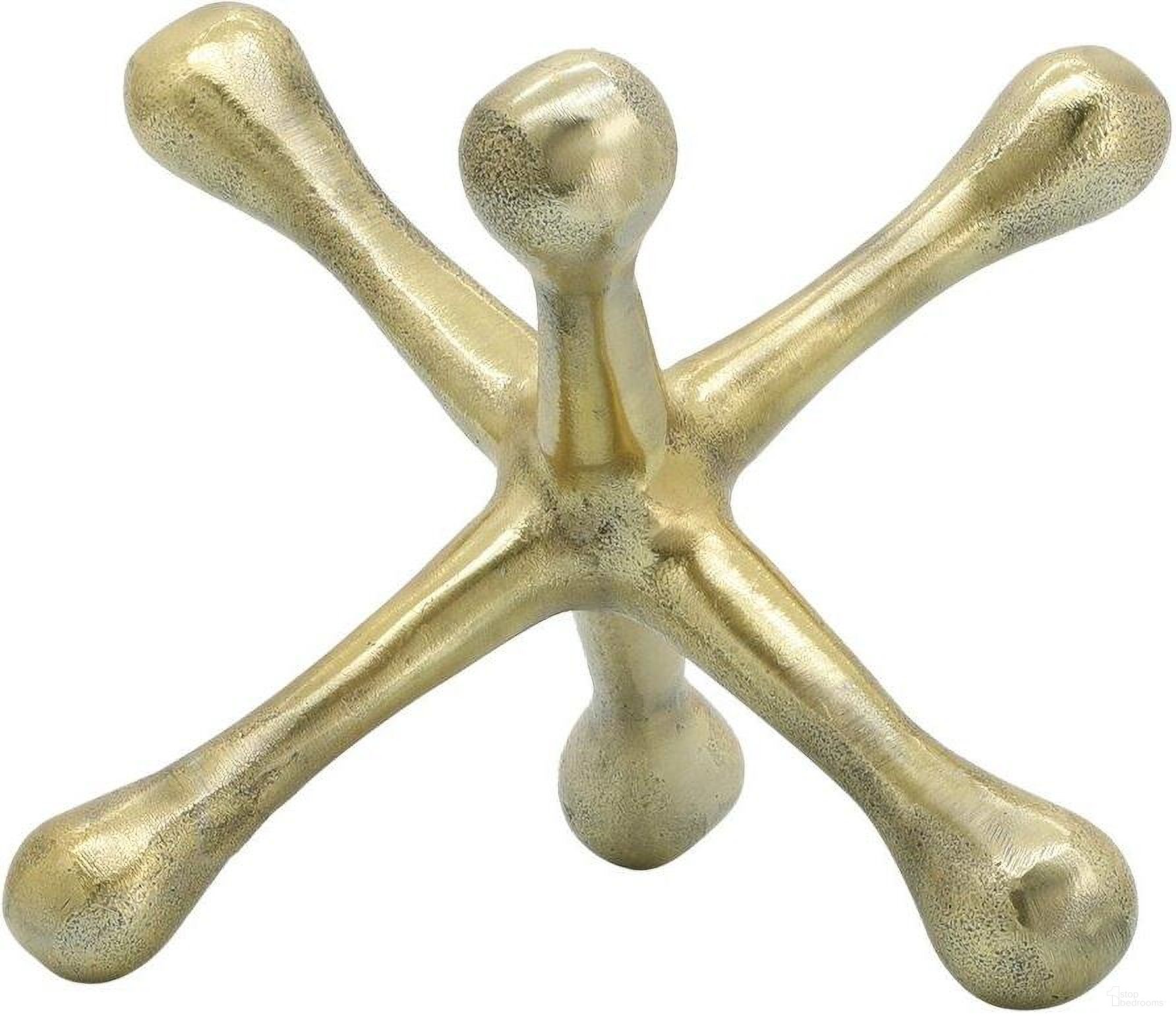 8 Inch Gold Metal Jacks Sculpture by Sagebrook | 1StopBedrooms