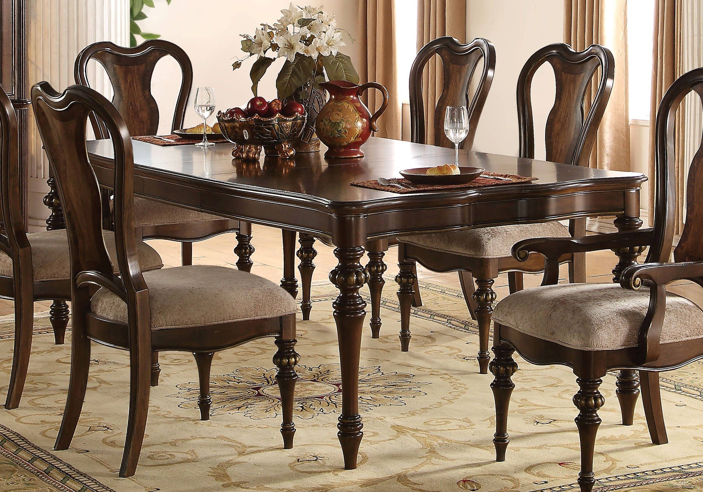 Acme Azis 7-Piece Rectangular Dining Set | 1StopBedrooms