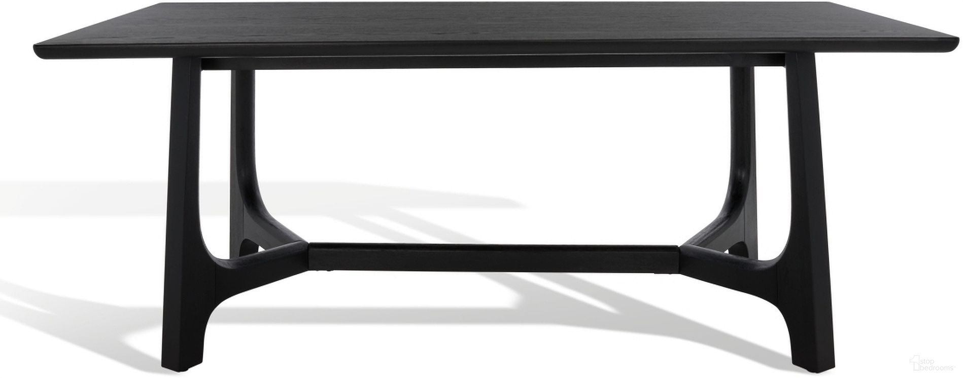 Adelee Wood Rectangle Dining Table In Black by Safavieh Couture ...