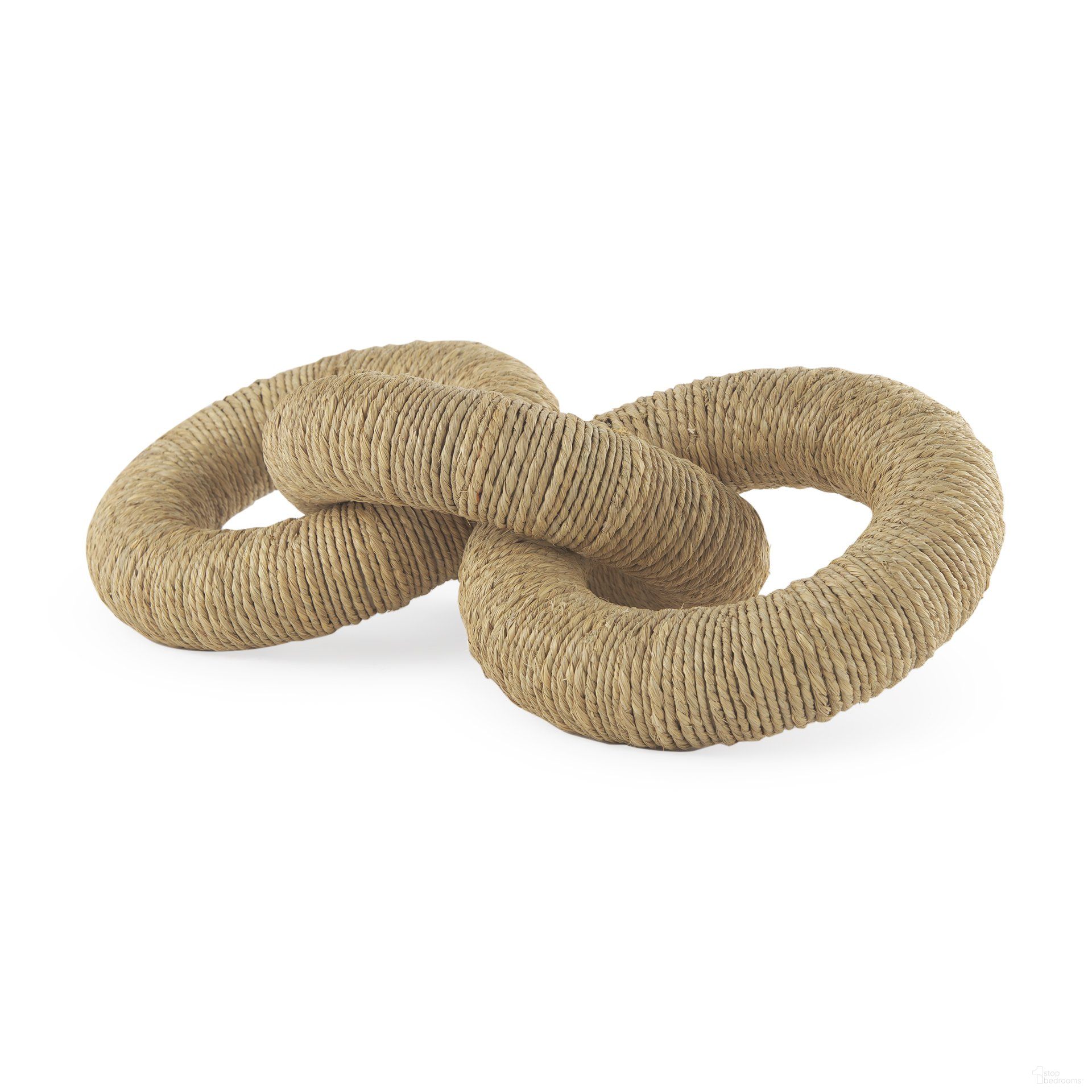 Alize Jute Wrapped Solid Wood Circular Chain Link Decorative Object by ...