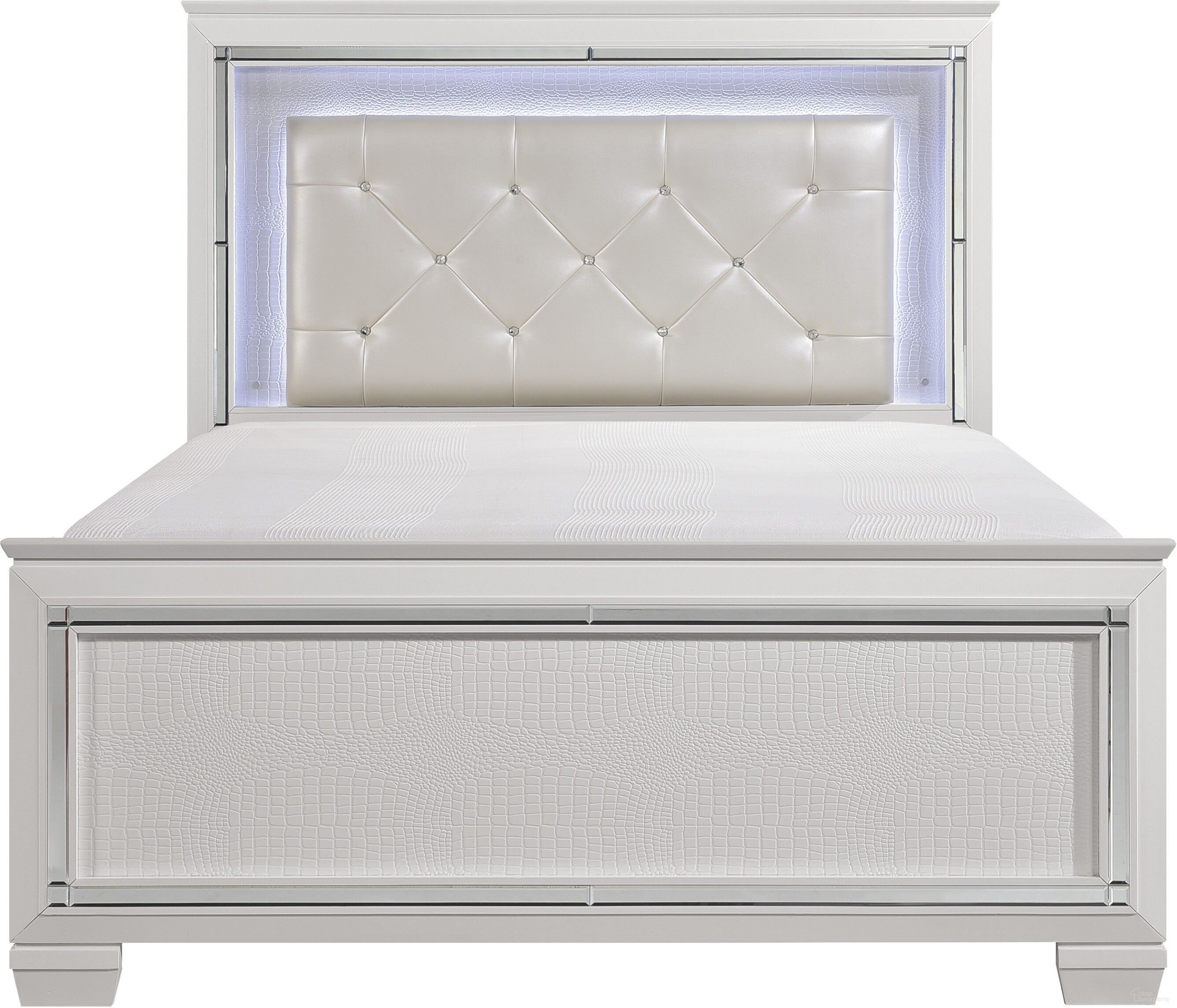 Allura Silver Queen Panel Bed by Homelegance | 1StopBedrooms