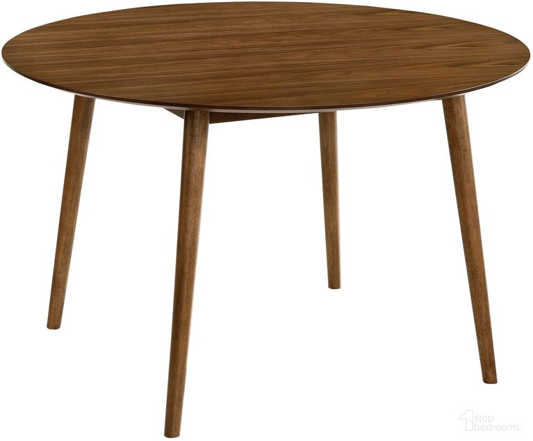 Arcadia 48 Inch Round Dining Table In Walnut Wood by Armen Living ...
