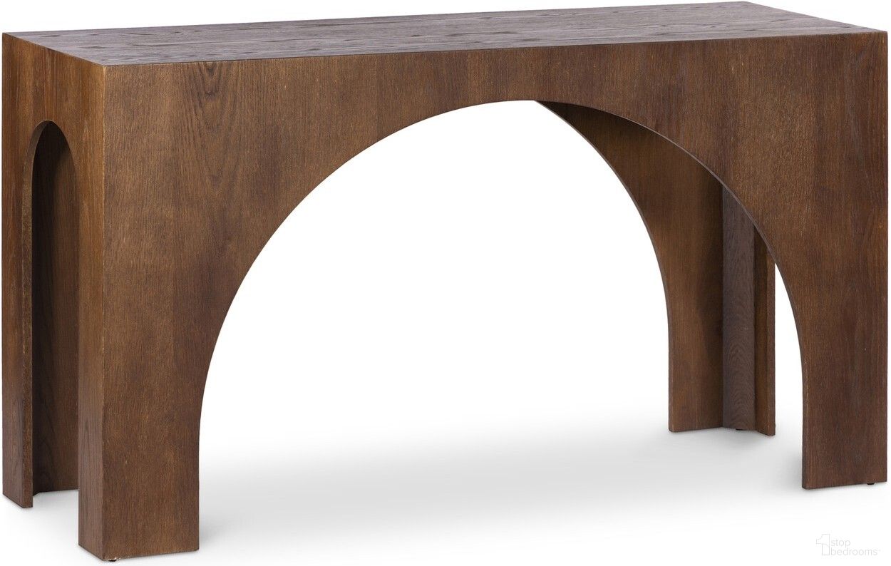 Arch Console Table In Brown by Meridian | 1StopBedrooms